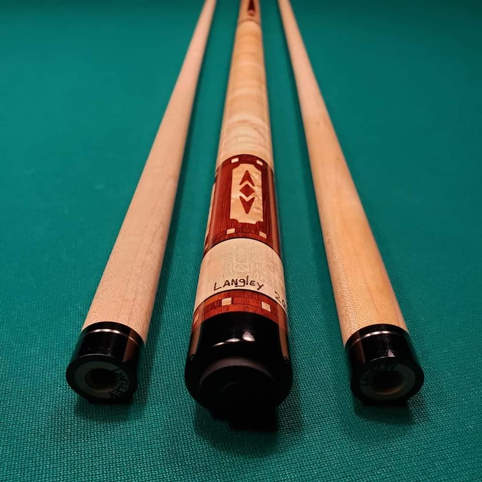 “Langley” Custom Cue – SOLD! - Crossroad Cues