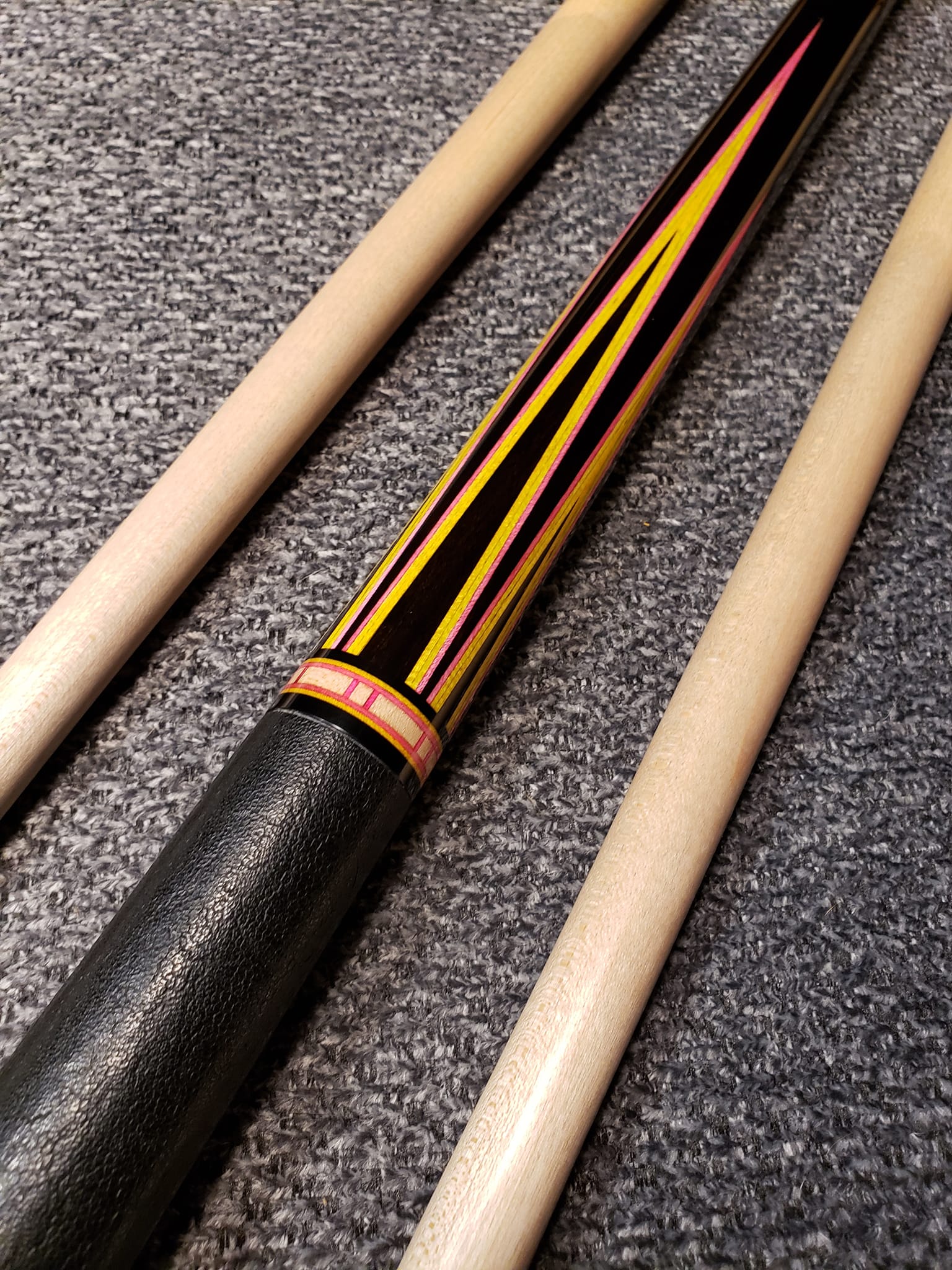 Jensen T-Rex Custom Cue – SOLD! - Crossroad Cues