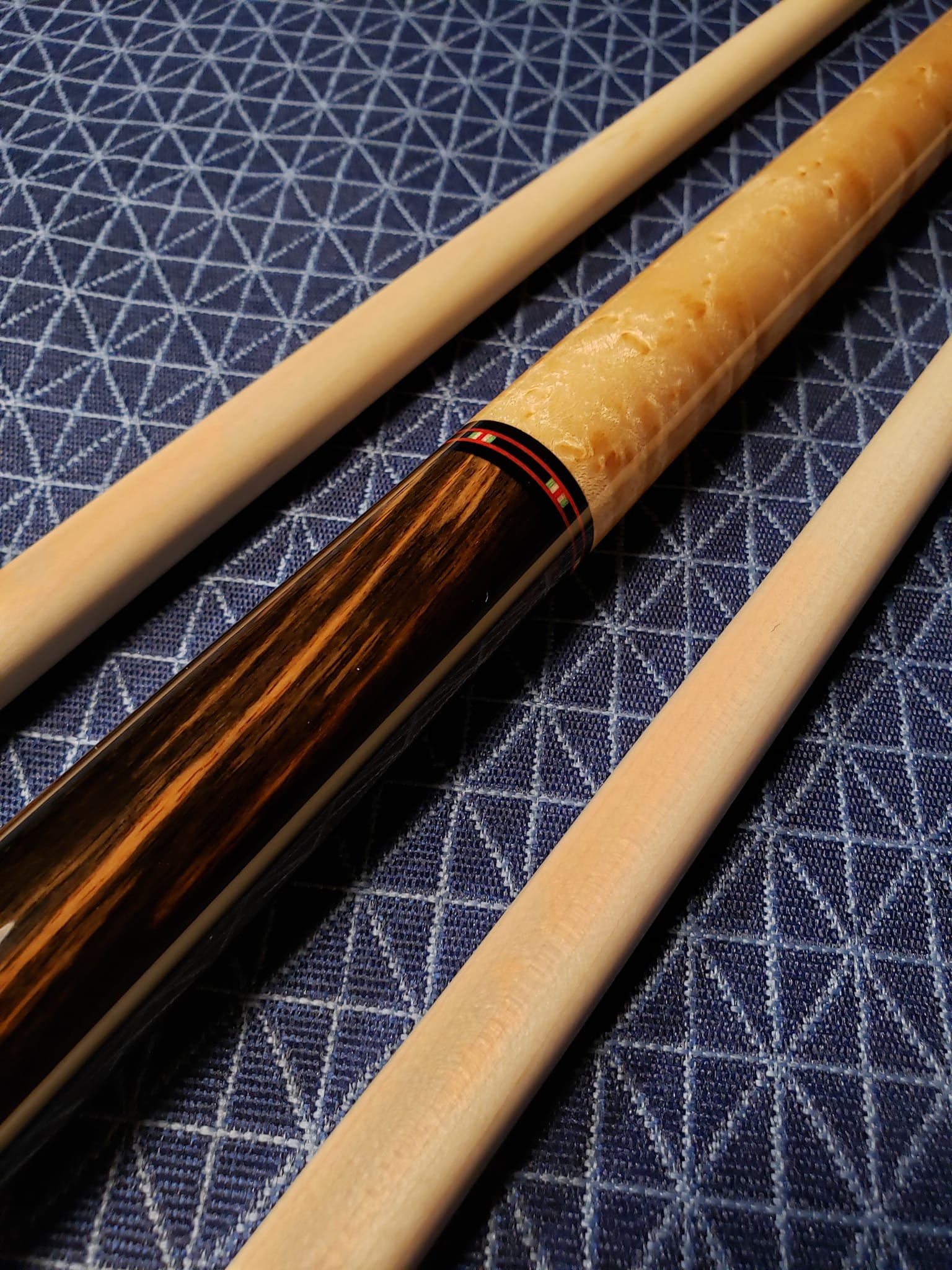 Mike Stacey Wrapless Cue – SOLD! - Crossroad Cues