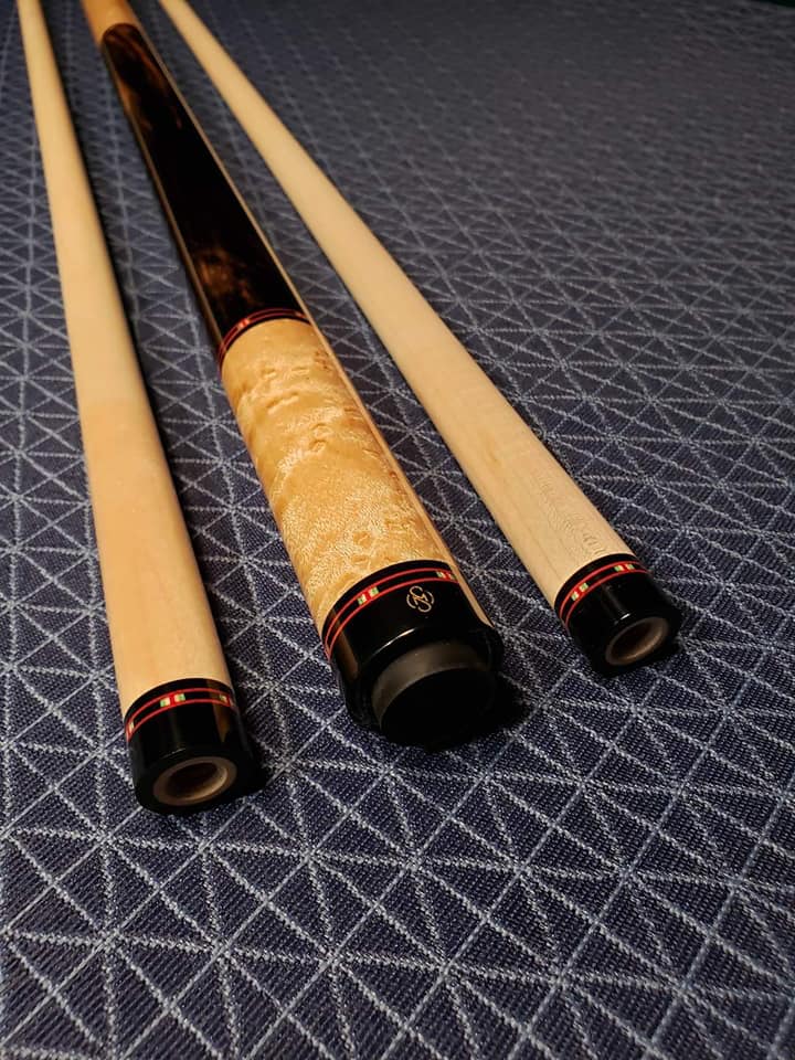 Mike Stacey Wrapless Cue – SOLD! - Crossroad Cues