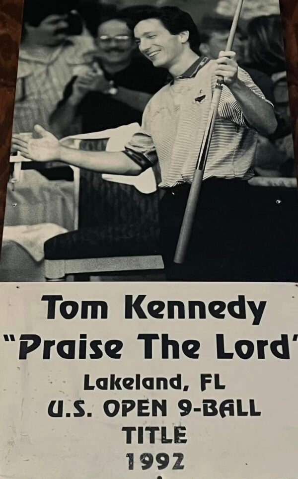 Tommy Kennedy at the 2023 Super Billiards Expo - Crossroad Cues