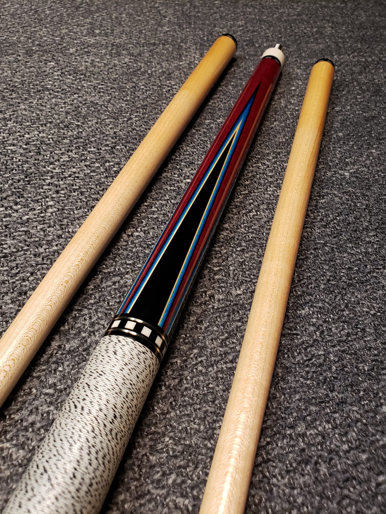 Jim Pierce Custom Cue – SOLD! - Crossroad Cues