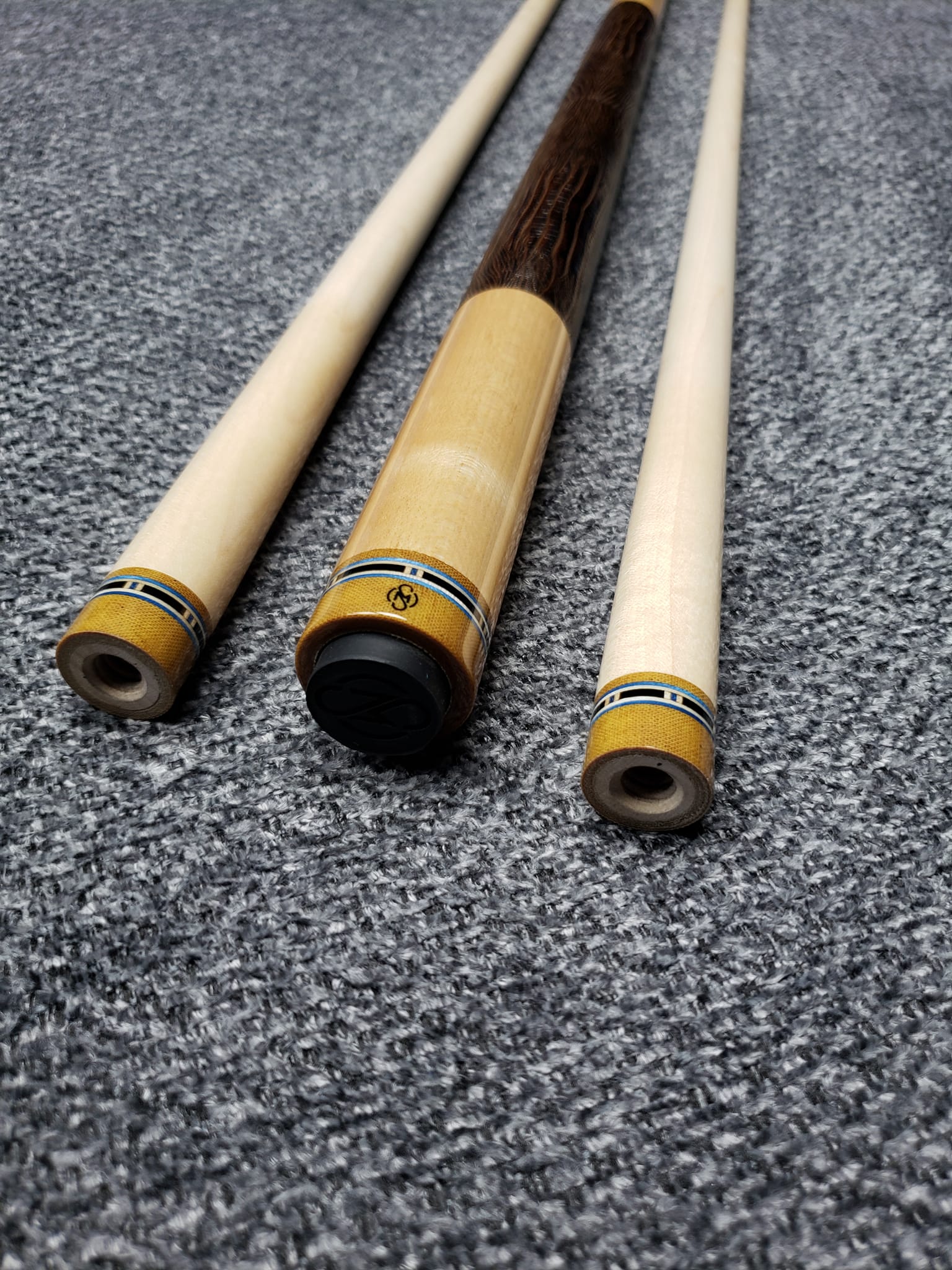 Mike Stacey Custom Cue – SOLD! - Crossroad Cues