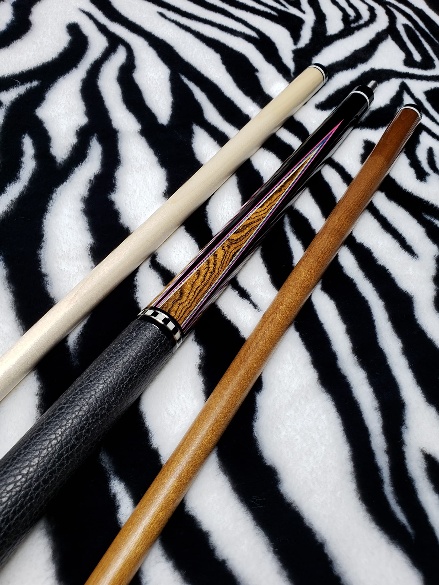 Jim Pierce Custom Cue – SOLD! - Crossroad Cues