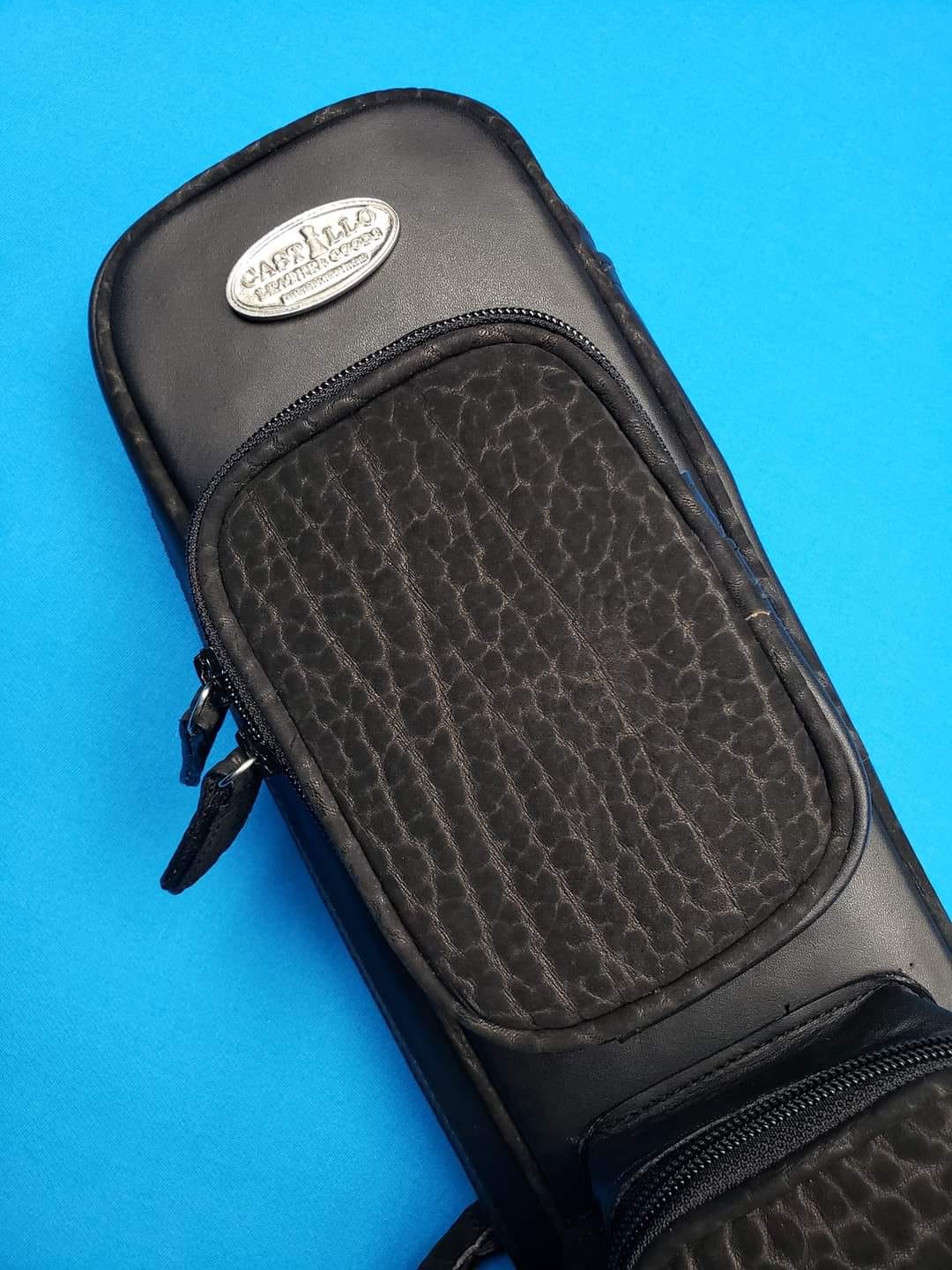 Castillo 4×8 Black Leather/Bullhide – SOLD! - Crossroad Cues