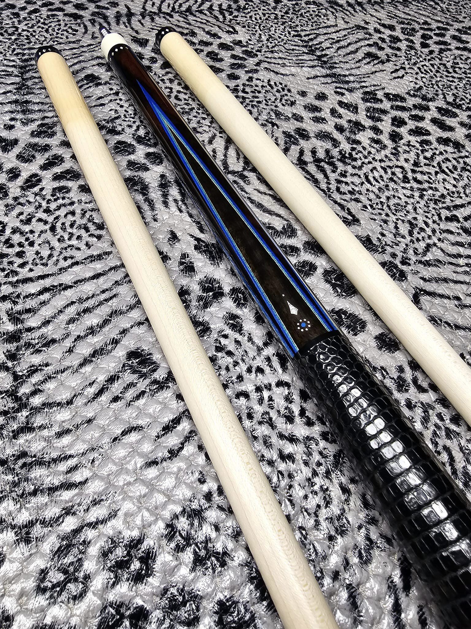 Leon “Sly” Big Ebony/Silver Inlays – SOLD! - Crossroad Cues