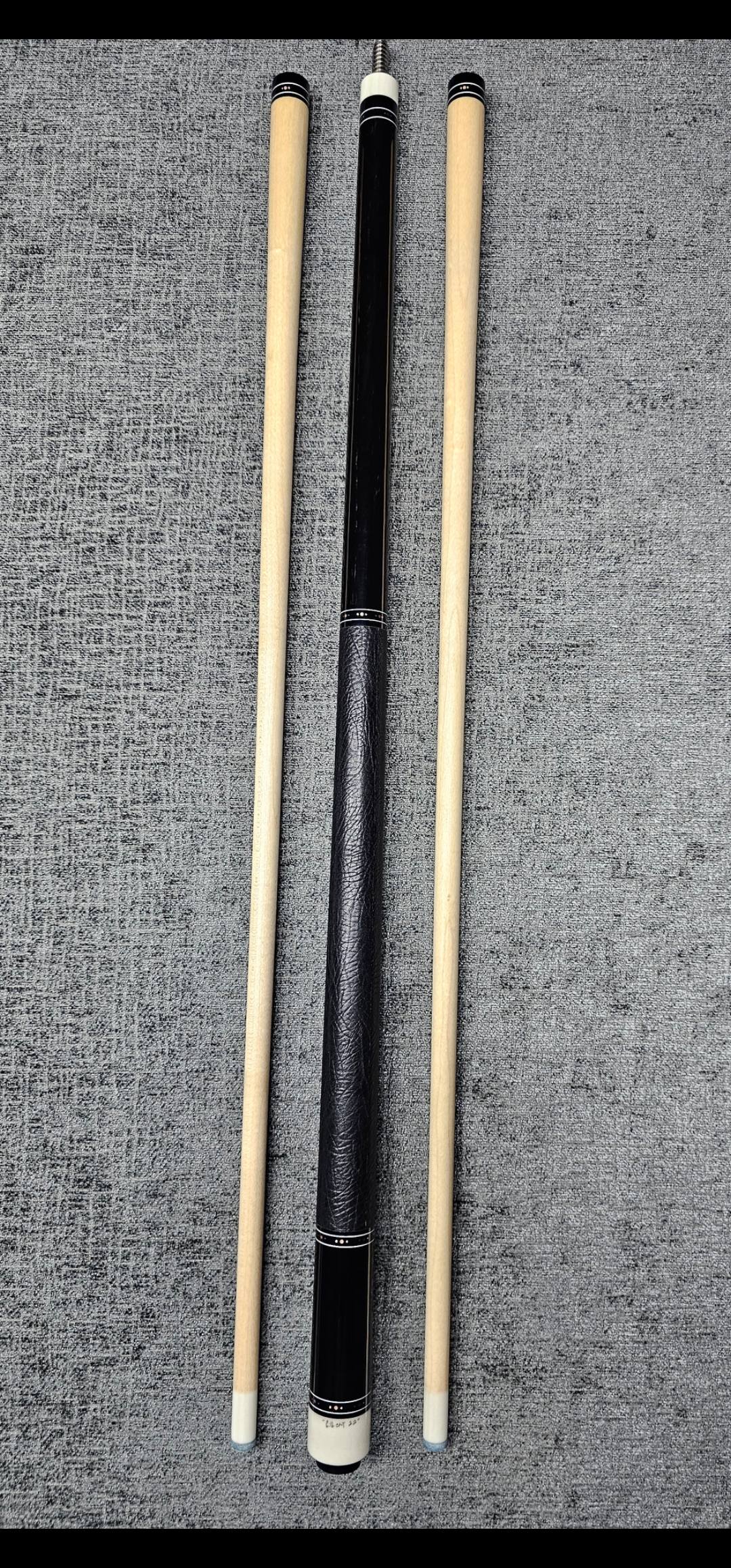 Andy Gilbert All Ebony Cue – SOLD! - Crossroad Cues