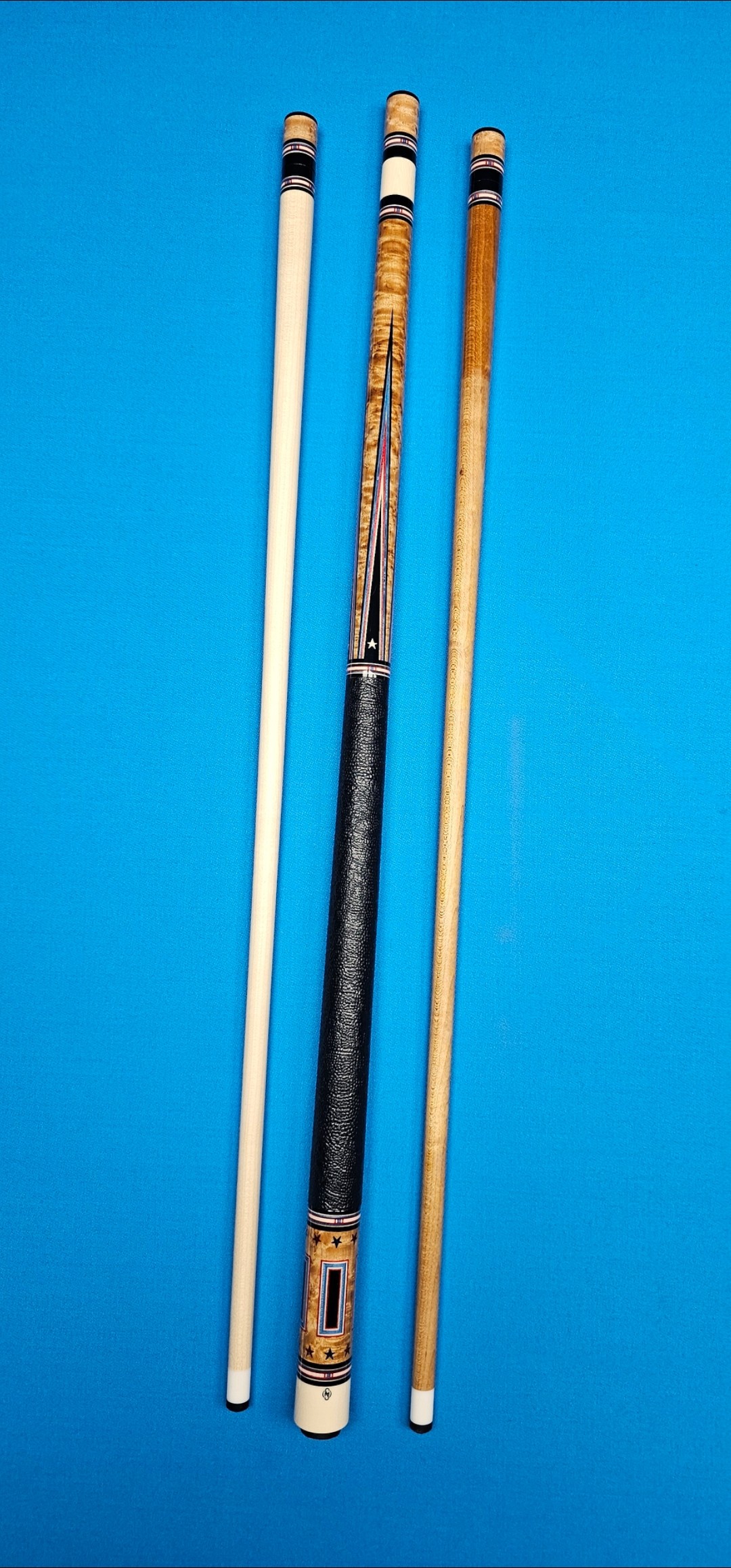 “The All American Cue” by Mike Stacey – SOLD! - Crossroad Cues