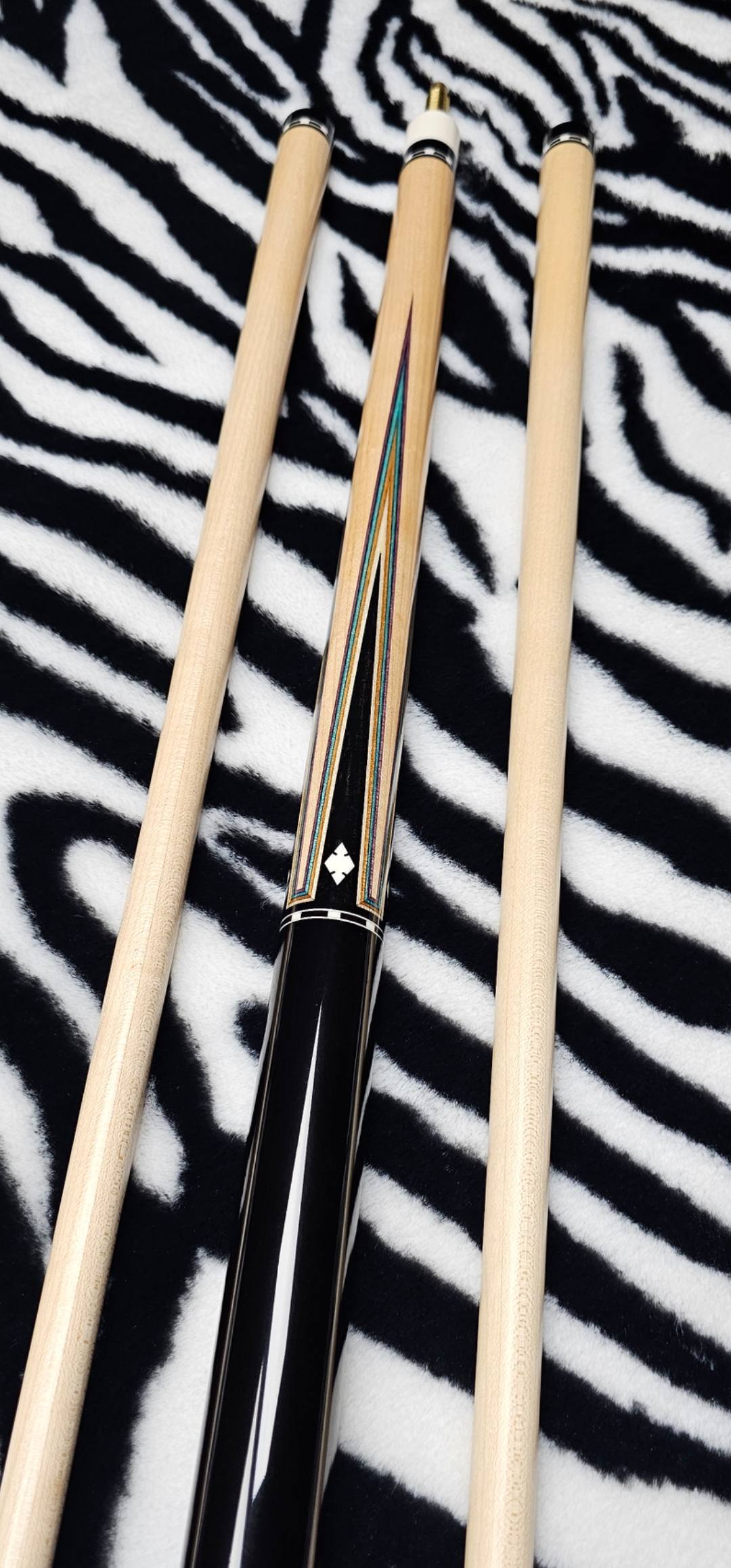 Mike Stacey Wrapless Custom Cue – SOLD! - Crossroad Cues