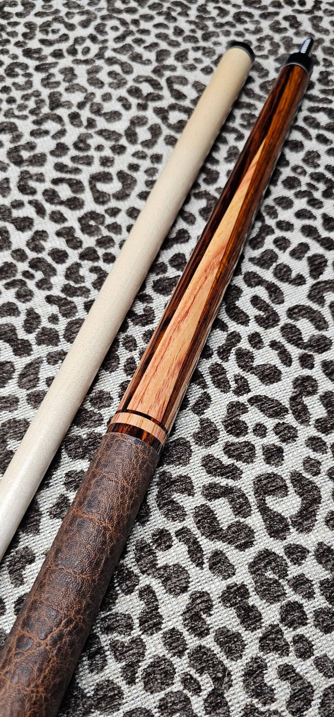 Phillippi Tulipwood & Cocobolo Cue – SOLD! - Crossroad Cues