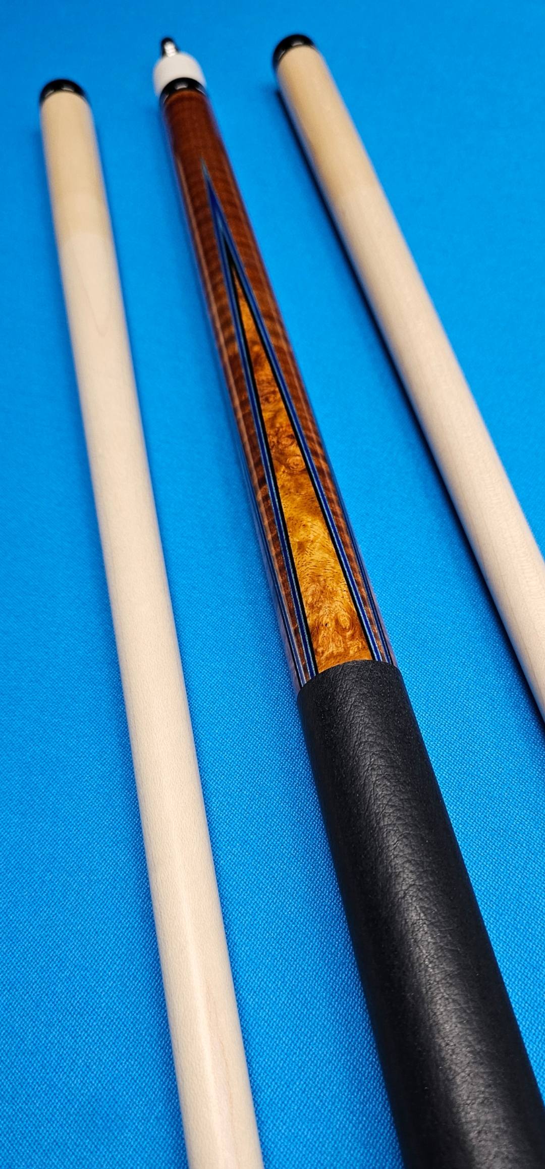 Leon “Sly” Custom Pool Cue – SOLD! - Crossroad Cues