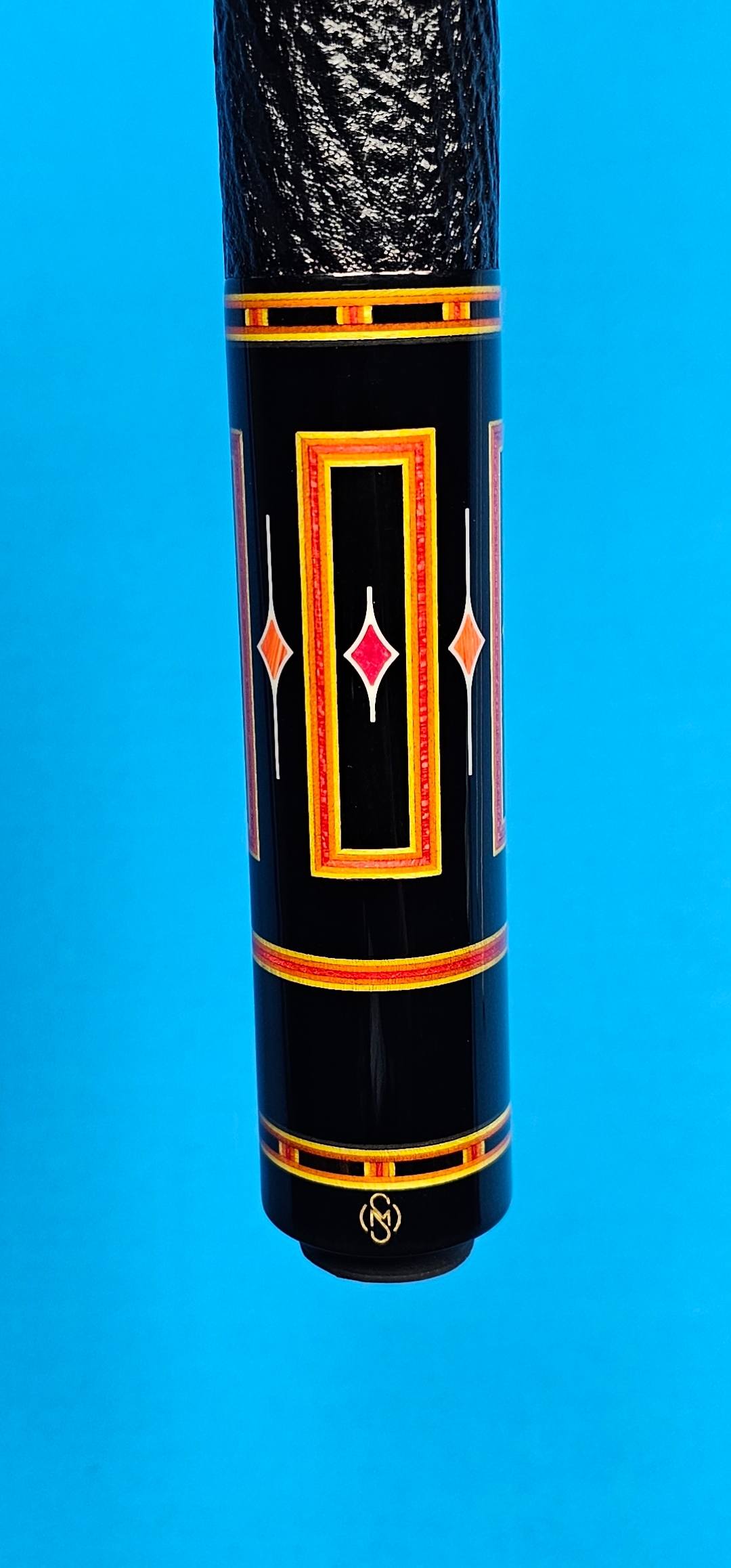 Mike Stacey All Ebony Cue – SOLD! - Crossroad Cues