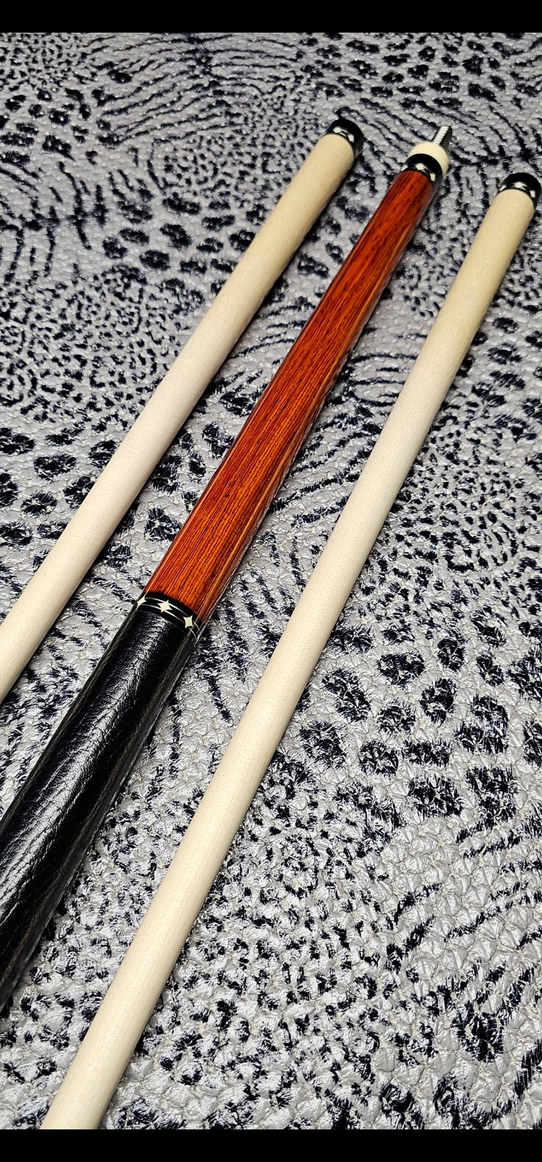 Ariel Carmeli Mexican Cocobolo Custom Cue – SOLD! - Crossroad Cues