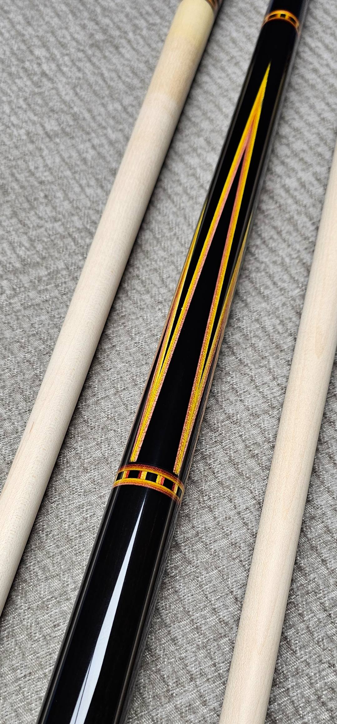 PFD Studios All Ebony Wrapless Cue – SOLD! - Crossroad Cues