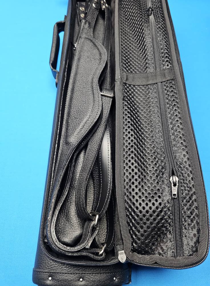 Castillo 2×4 Duro Premium Black Leather/Wool Liner Case - Crossroad Cues
