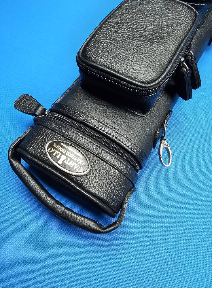 Castillo 2×4 Duro Premium Black Leather/Wool Liner Case - Crossroad Cues