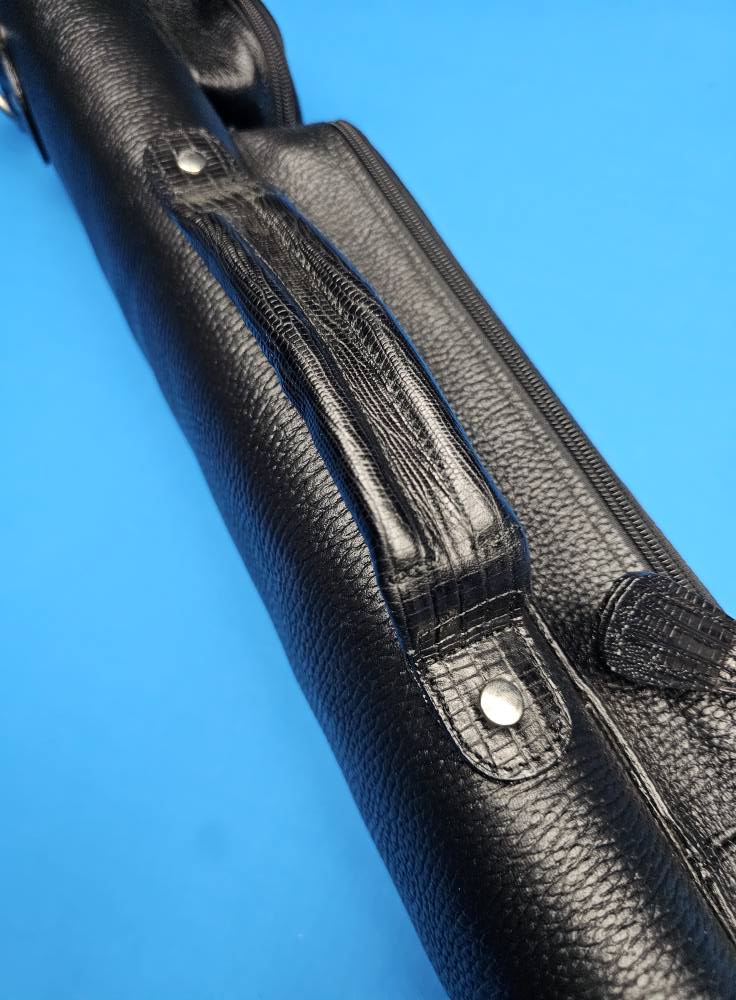 Castillo 2×4 Triple Black Leather Zip Top Case - Crossroad Cues