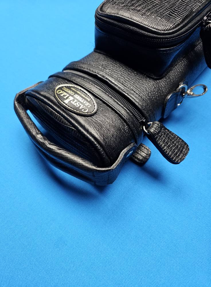 Castillo 2×4 Triple Black Leather Zip Top Case - Crossroad Cues