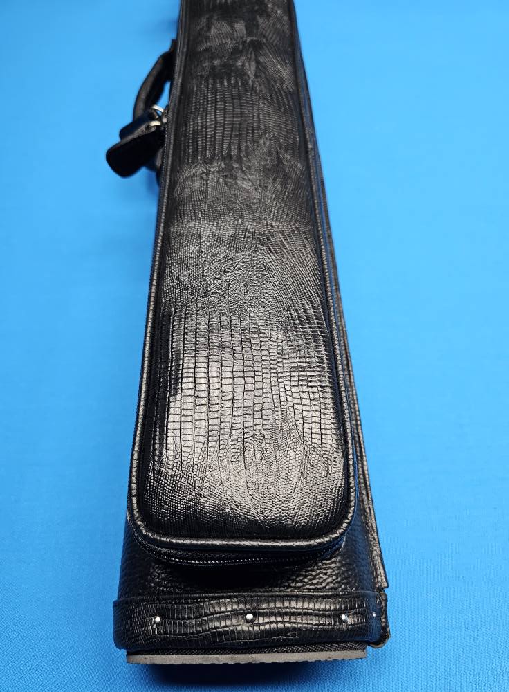 Castillo 2×4 Triple Black Leather Zip Top Case - Crossroad Cues