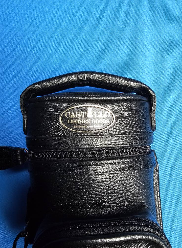 Castillo 2×4 Triple Black Leather Zip Top Case - Crossroad Cues