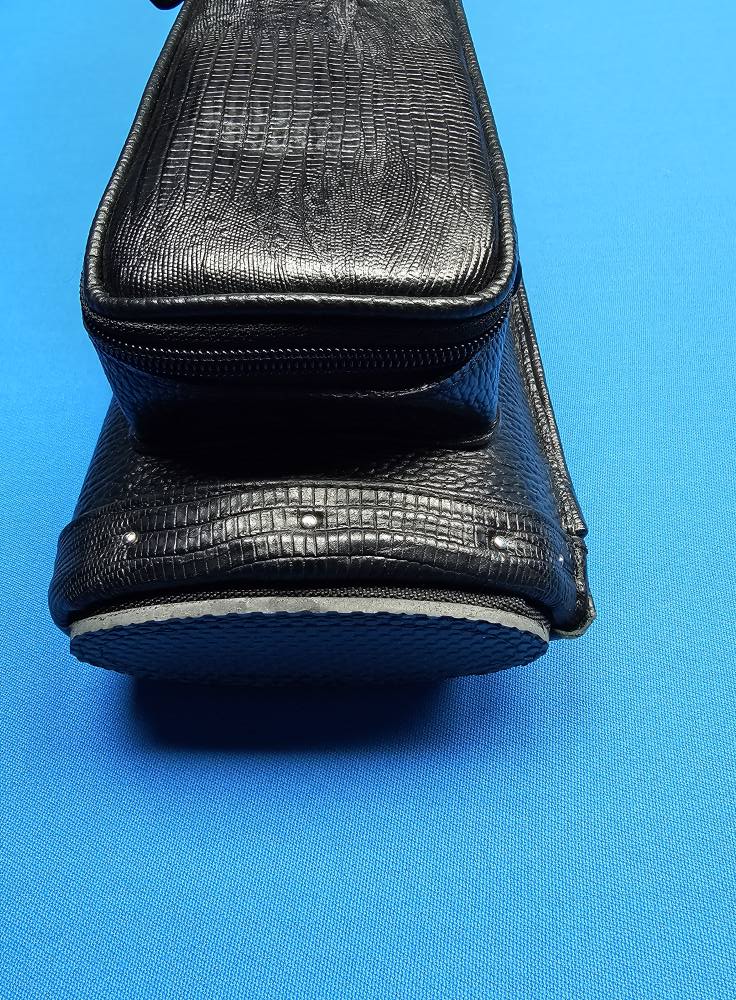 Castillo 2×4 Triple Black Leather Zip Top Case - Crossroad Cues