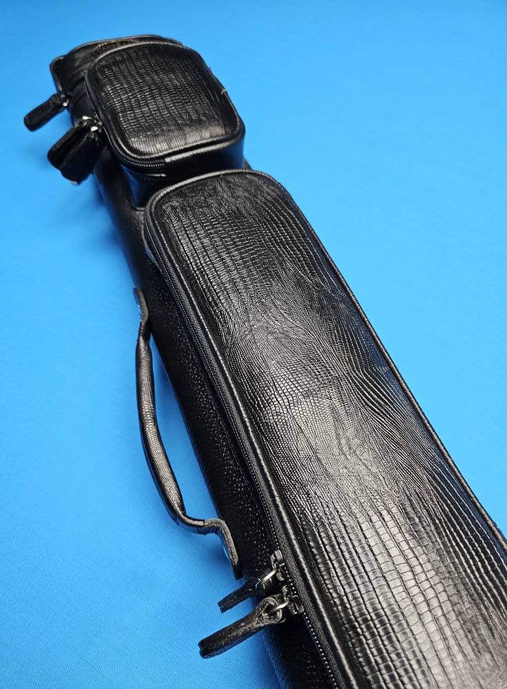 Castillo 2×4 Triple Black Leather Zip Top Case - Crossroad Cues