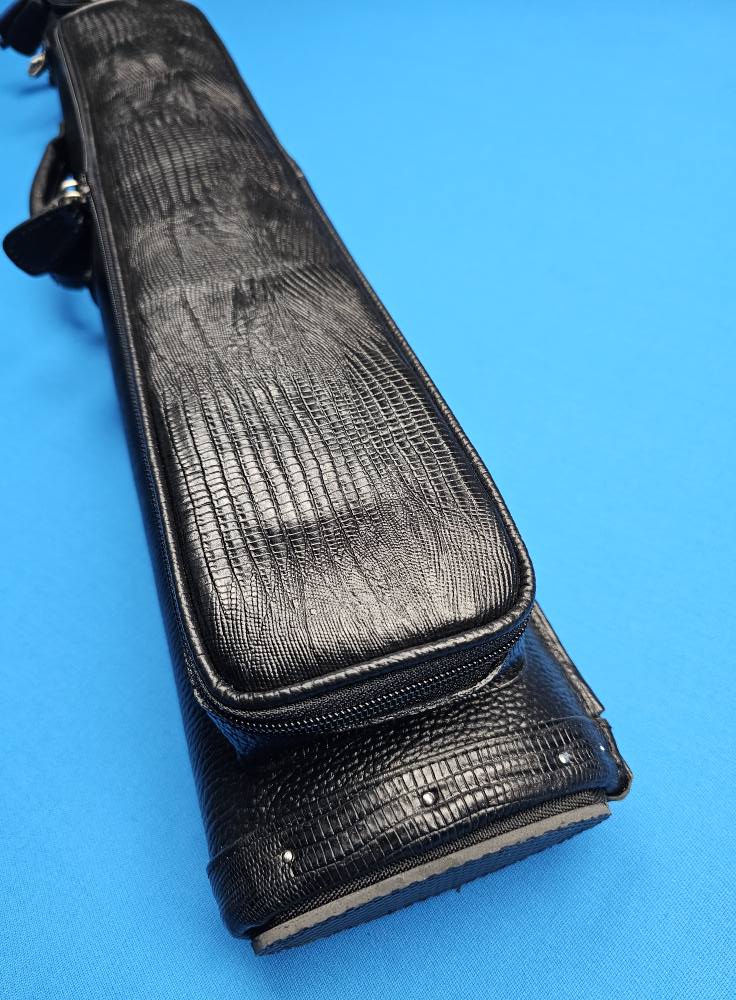 Castillo 2×4 Triple Black Leather Zip Top Case - Crossroad Cues